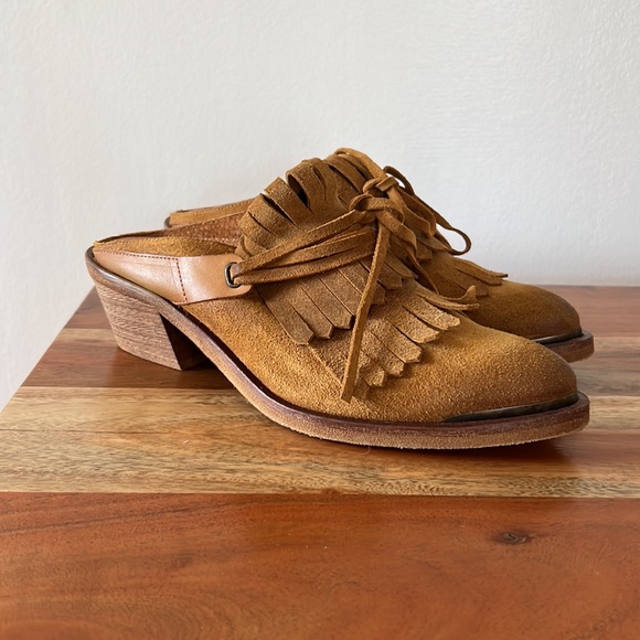 Sixtyseven | Shoes | Free People Sixtyseven Leather Rancho Mule Made In ...